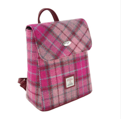 Harris Tweed 'Tummel' Mini Backpack in Vibrant Pink Buchanan | The ...