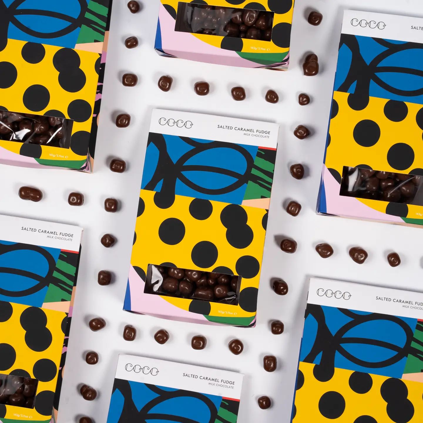 Coco Salted Caramel Fudge Covered in Milk Chocolate 135g | The Paper ...