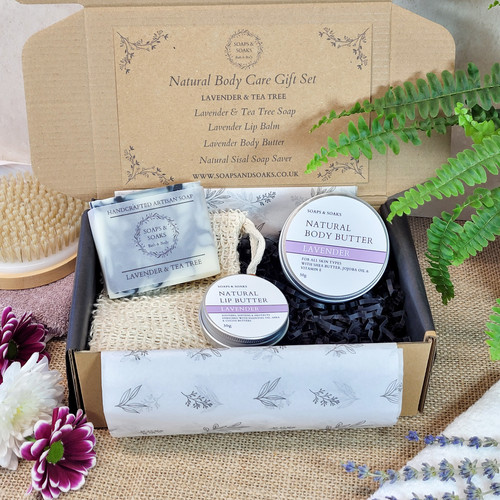 Skincare Gift Set | Lavender and Tea Tree. | Soaps & Soaks