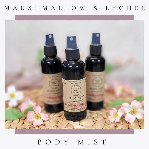 Fragrant body spray | Marshmallow and pink lychee. | Soaps & Soaks