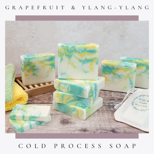 Cold process soap | Grapefruit and ylang-ylang. | Soaps & Soaks