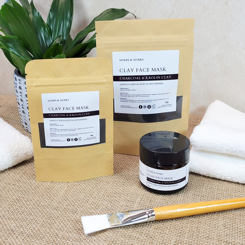 Detox Facial Mask | Charcoal and Kaolin Clay. | Soaps & Soaks