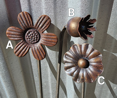 Set of 3 Flowers | Steel to love