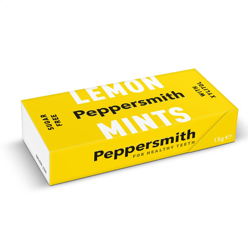 Peppersmith Lemon Mints with Xylitol x 5 Packs | CancerPal