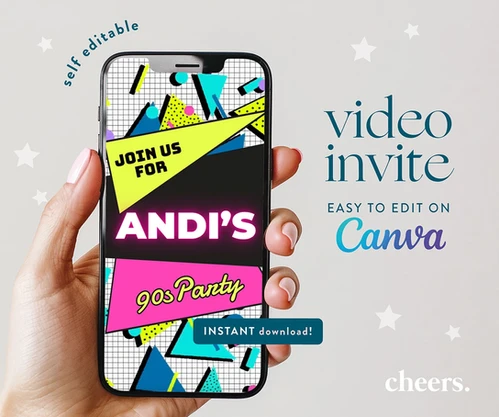 RETRO 90S | Cheers Invites