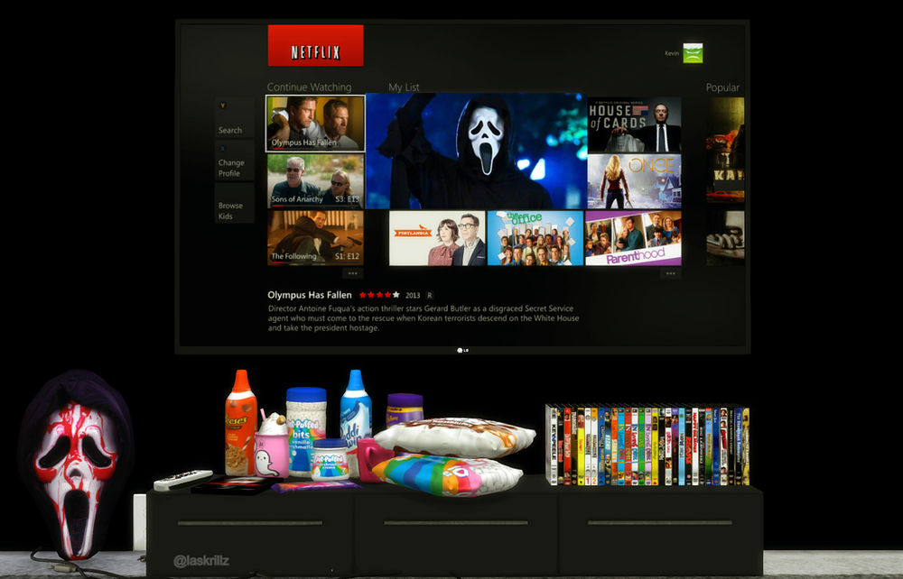 Scream TV Screen Deco