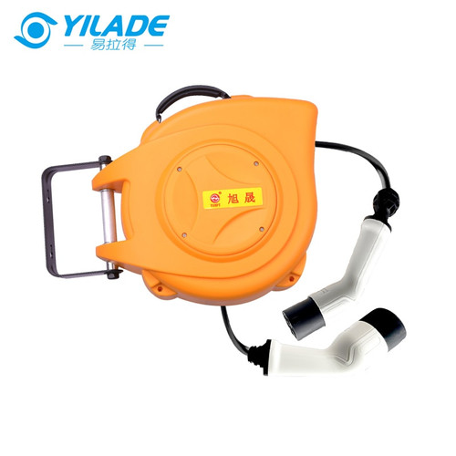 22Kw Retractable 5M EV Car Charging Cable Reel 1 Phase or 3 Phase ...