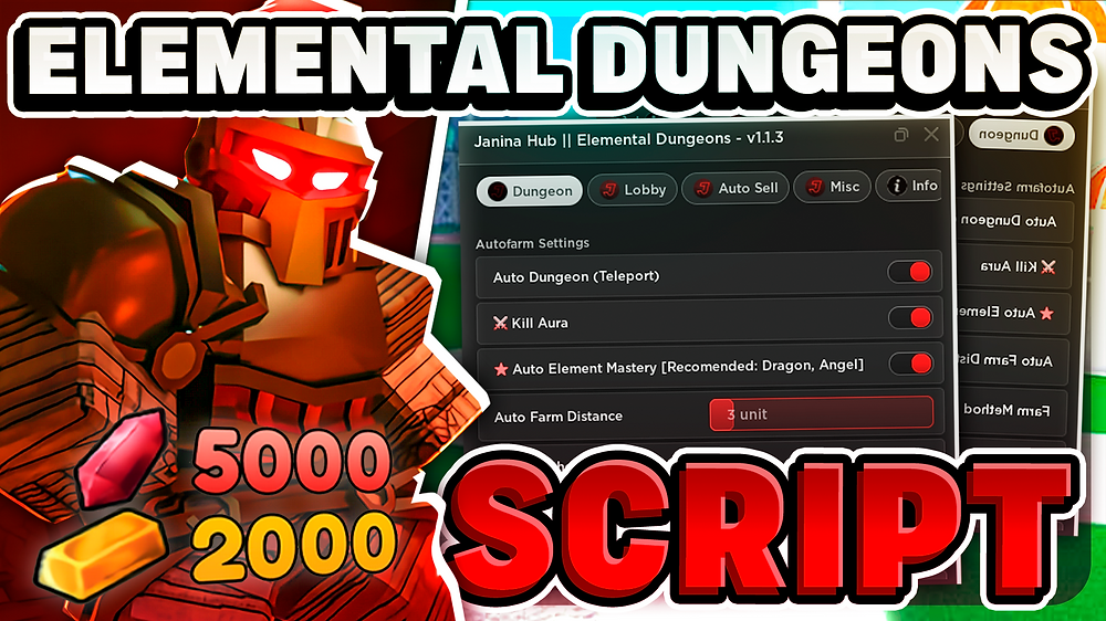 Elemental Dungeons SCRIPT