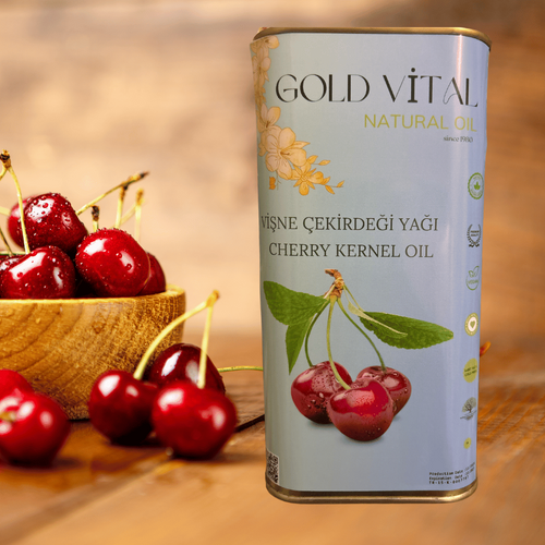 Vişne Çekirdeği Yağı ~ Cherry Kernel Oil 1 litre ve 5 litre | GOLD VİTAL