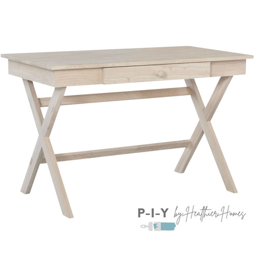 Small Natural Wood Desk | Jaxon 48" Natural Wood Office Desk