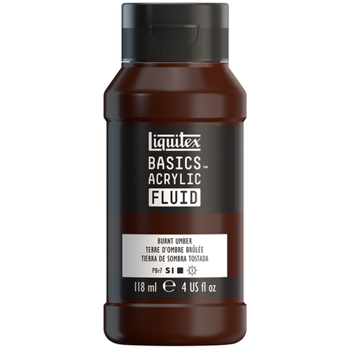 LQX BASICS FLUID ACRYLIC(BURNT UMBER) | chateau-orquevaux