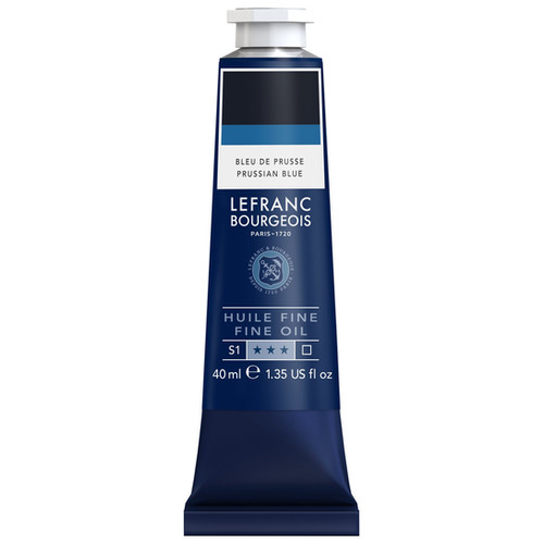 LEFRANC BOURGEOIS FINE OIL COLOUR (PRUSSIAN BLUE) | chateau-orquevaux