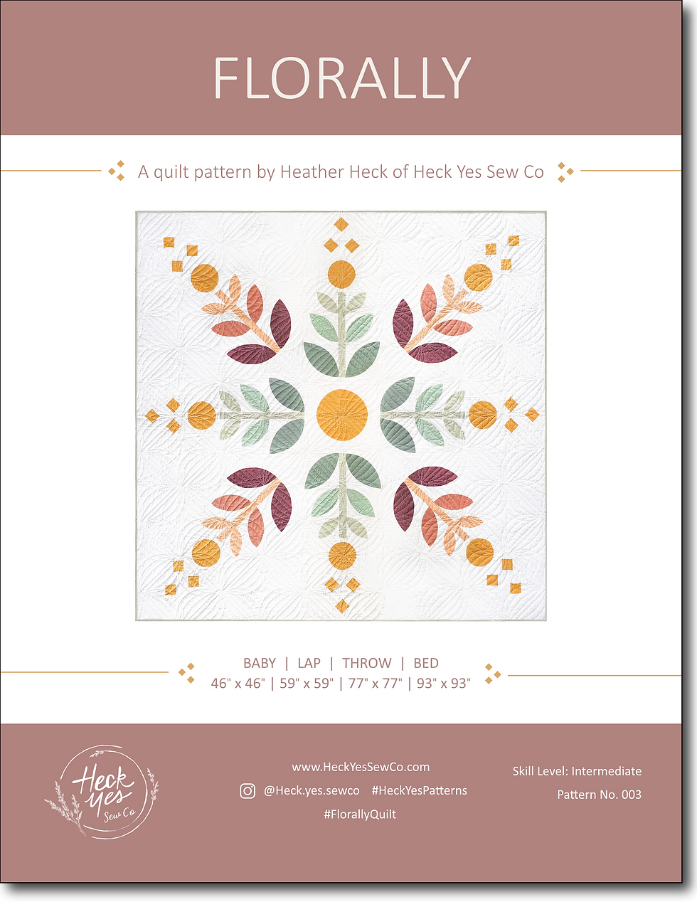 Florally Quilt Pattern - Digital PDF Download | Heck Yes Sew Co