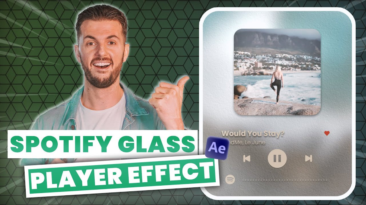Create This AMAZING Spotify Glass Player (It MOVES with the music ...