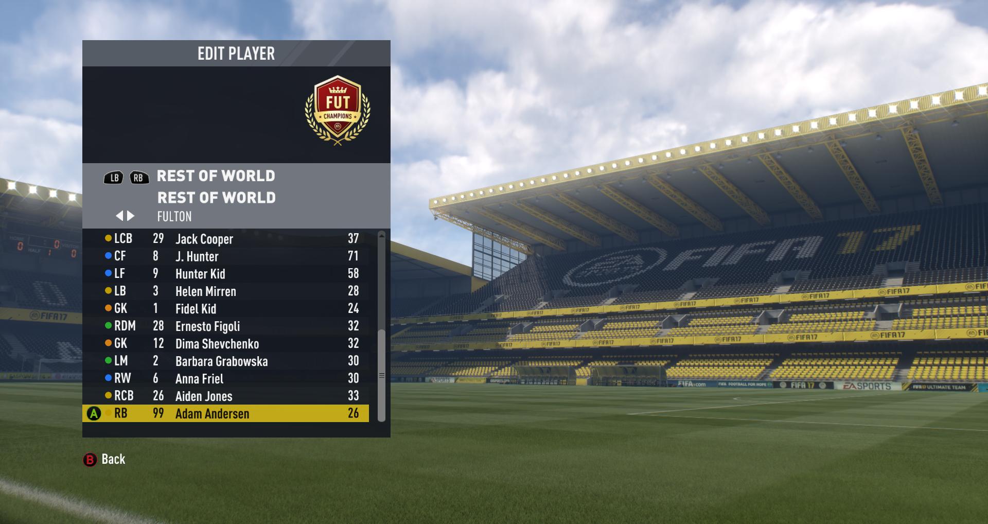 FIFA 17 COLD OPEN MOD SPECIALS