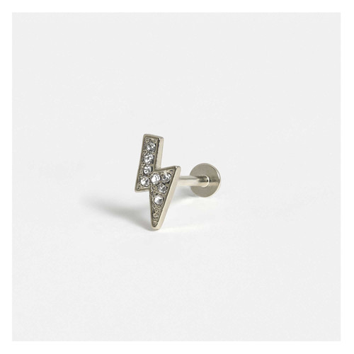 Crystal Lightning Bolt Labret | Lucy Lockets