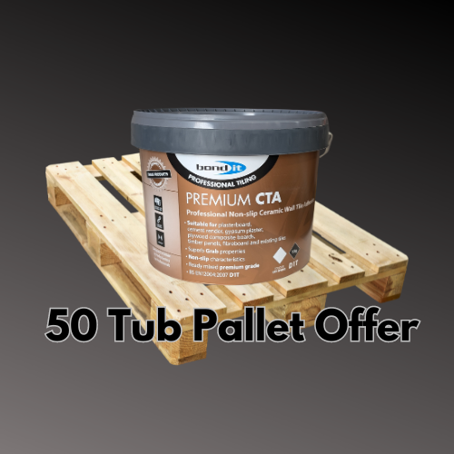 Premium CTA Ready Mixed Tile Adhesive 15KG 50 Tub Pallet Deal | CurvaStone