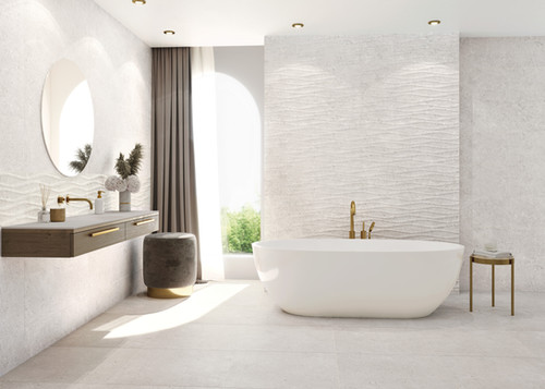 Lucena Perla Porcelain Matt Tile 600x600mm | CurvaStone