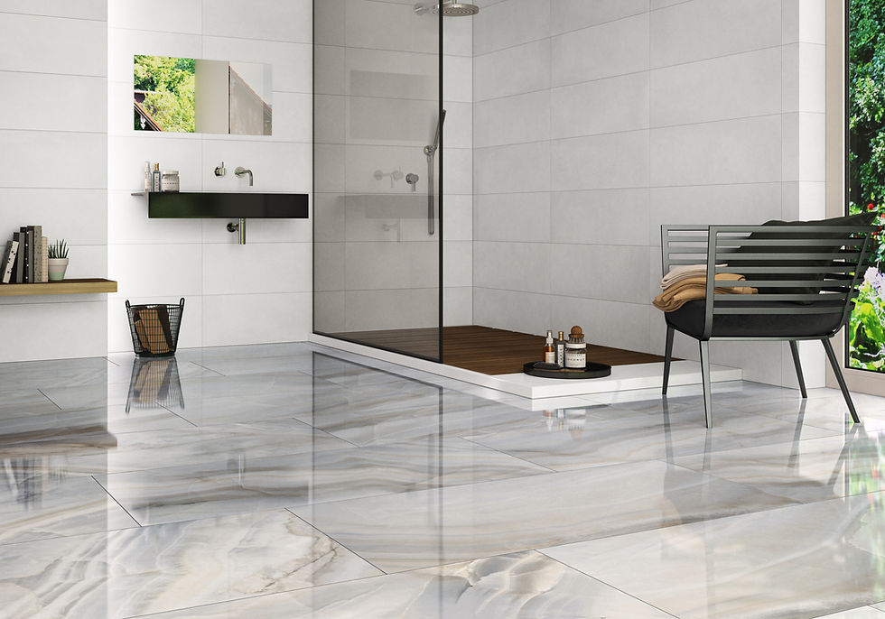 Glamour Perla Porcelain Polished Tiles - 1200x600mm | CurvaStone