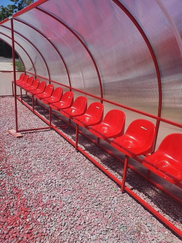 RESERVE BENCH FOR FOOTBALL PLAYERS, 15 SEATS, WITH CHAIRS, CODE 408 ...