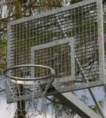 Heavy Galvanized Basketball System, Code 105-D/Galvanized | Artimex UK