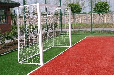 HARD ALUMINIUM FOOTBALL GOALS, SQUARE PROFILE, 3X2 M, (2 PIECES) CODE ...