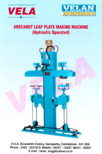 Arecanut Leaf Plate Making Machine | Velan Engineering