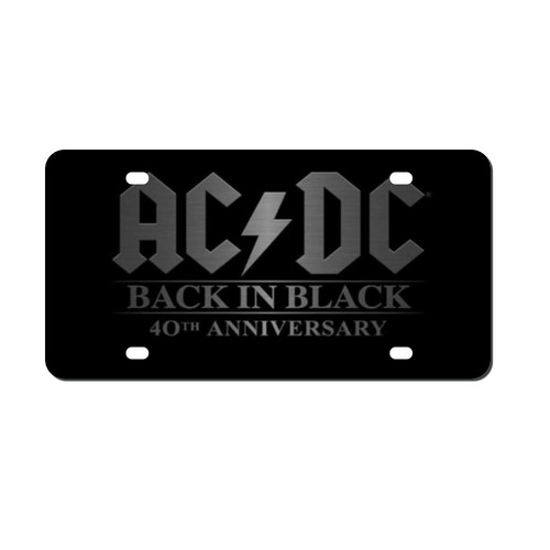Made in USA Aluminum Car License Plate 12" x 6 " AC DC | Speak Your Mind