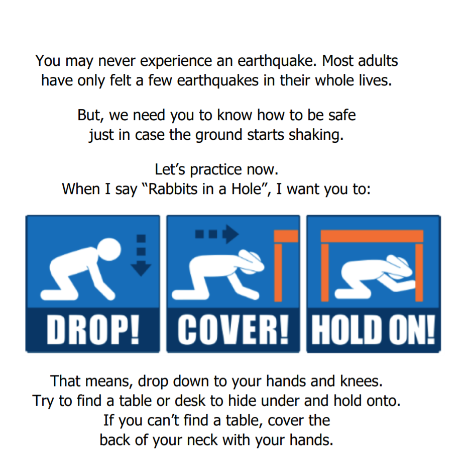 Earthquake & Fire Drill