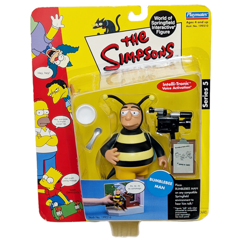 VINTAGE 2001 PLAYMATES THE SIMPSONS BUMBLEBEE MAN INTERACTIVE FIG ...
