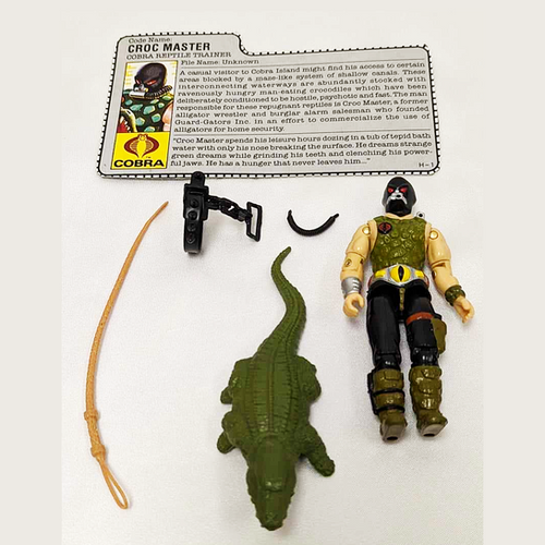 VINTAGE 1987 HASBRO G.I. JOE CROC MASTER FIGURE COMPLETE | Decades of ...