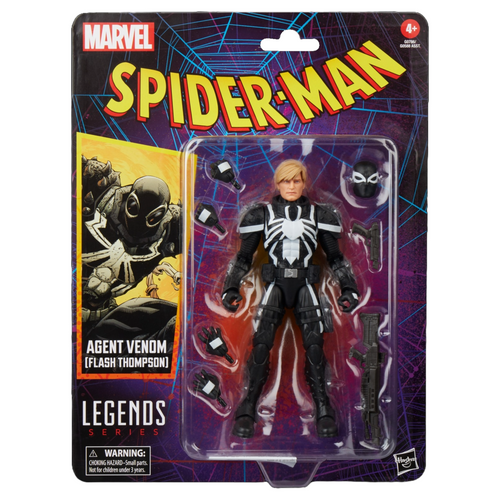 2025 HASBRO SPIDER-MAN MARVEL LEGENDS AGENT VENOM FLASH THOMPSON 6 ...