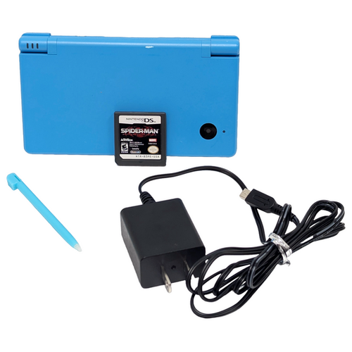 2008 NINTENDO DSi (LIGHT BLUE) WITH SPIDER-MAN SHATTERED DIMENSIONS ...