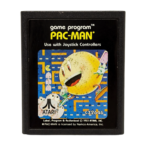 VINTAGE 1981 ATARI 2600 PAC-MAN GAME CARTRIDGE (TESTED - NO BOX ...