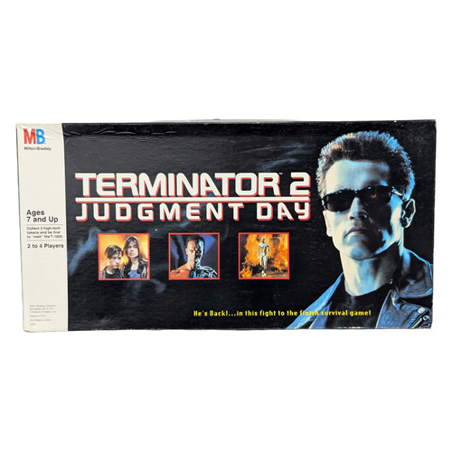 VINTAGE 1993 MILTON BRADLEY TERMINATOR 2 BOARD GAME (PREOWNED COMPLETE ...