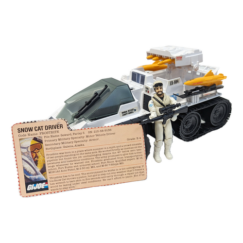 VINTAGE 1985 HASBRO G.I. JOE SNOW CAT WITH FROSTBITE FIG (COMPLETE ...