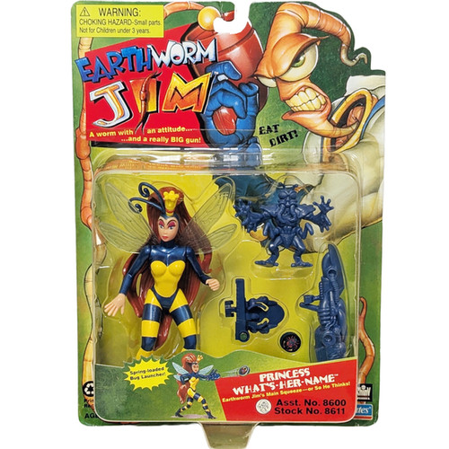 VINTAGE 1994 PLAYMATES EARTHWORM JIM PRINCESS WHATS HER NAME FIG ...