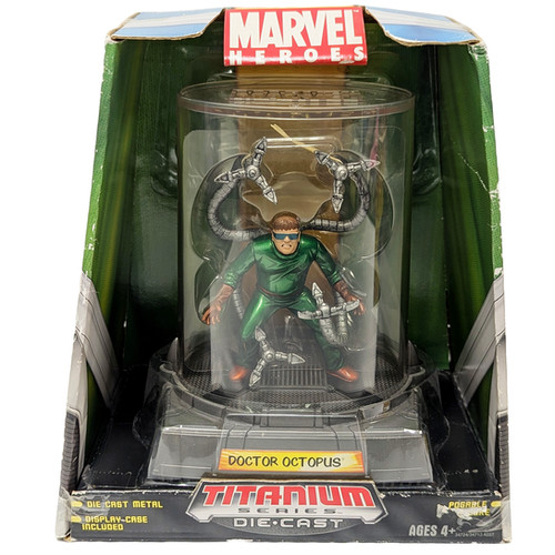 VINTAGE 2006 GALOOB TITANIUM SERIES MARVEL HEROES DOC OCTOPUS FIG BOX ...