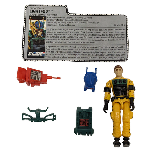 VINTAGE 1988 HASBRO G.I. JOE LIGHTFOOT FIGURE COMPLETE | Decades of ...