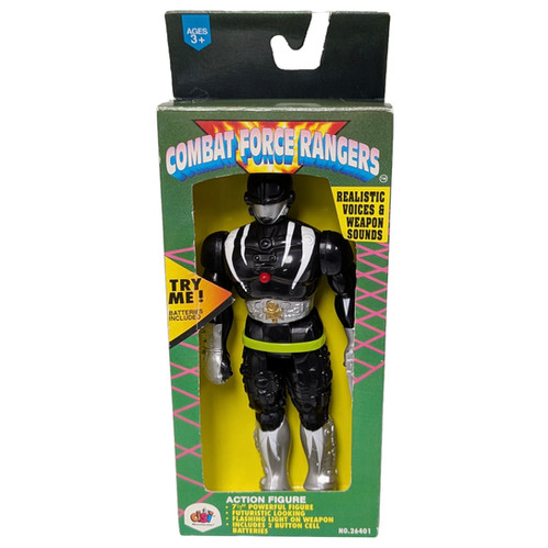VINTAGE 1994 DSI TOYS COMBAT FORCE RANGERS BLACK | Decades of Cool Toys
