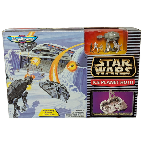 VINTAGE 1997 GALOOB STAR WARS MICRO MACHINES ICE PLANET HOTH PLAYSET ...