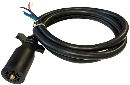 7 Way RV Style, 7 Wire ( with center pin ) Molded Plug | worxshaulers