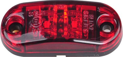 Oval LED Clearance / Marker Light Red | worxshaulers