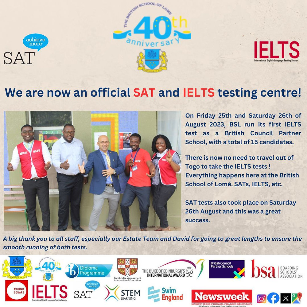 IELTS and SAT testing centre