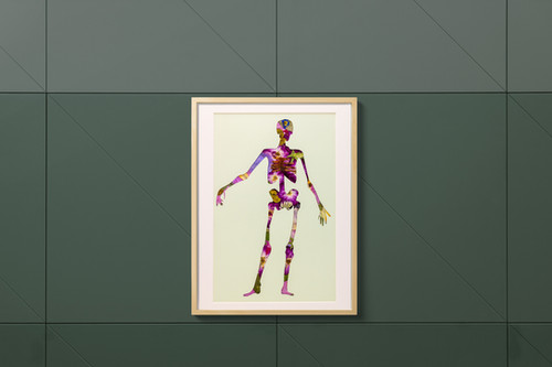 Beautiful Soul – Pressed Flower Skeleton Art Frame (A4) | Susan ...
