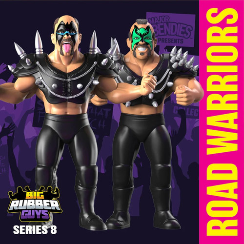 Big Rubber Guys - Series 8 Road Warriors Animal And Hawk Action Figures ...