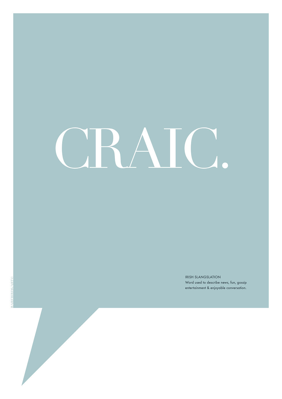 CRAIC POSTER | RAREBIRDS ART