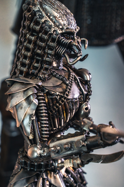 PREDATOR METAL SCULPTURE - SCRAP METAL ARTWORK