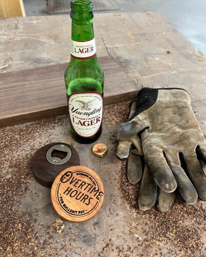 Overtime Hours Bottle Opener | Gone with the Grain