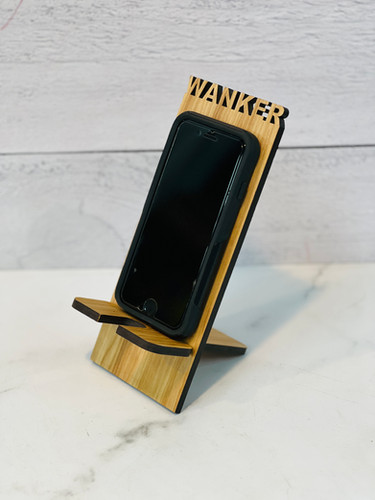 Bad Word Phone Stands | Gone with the Grain